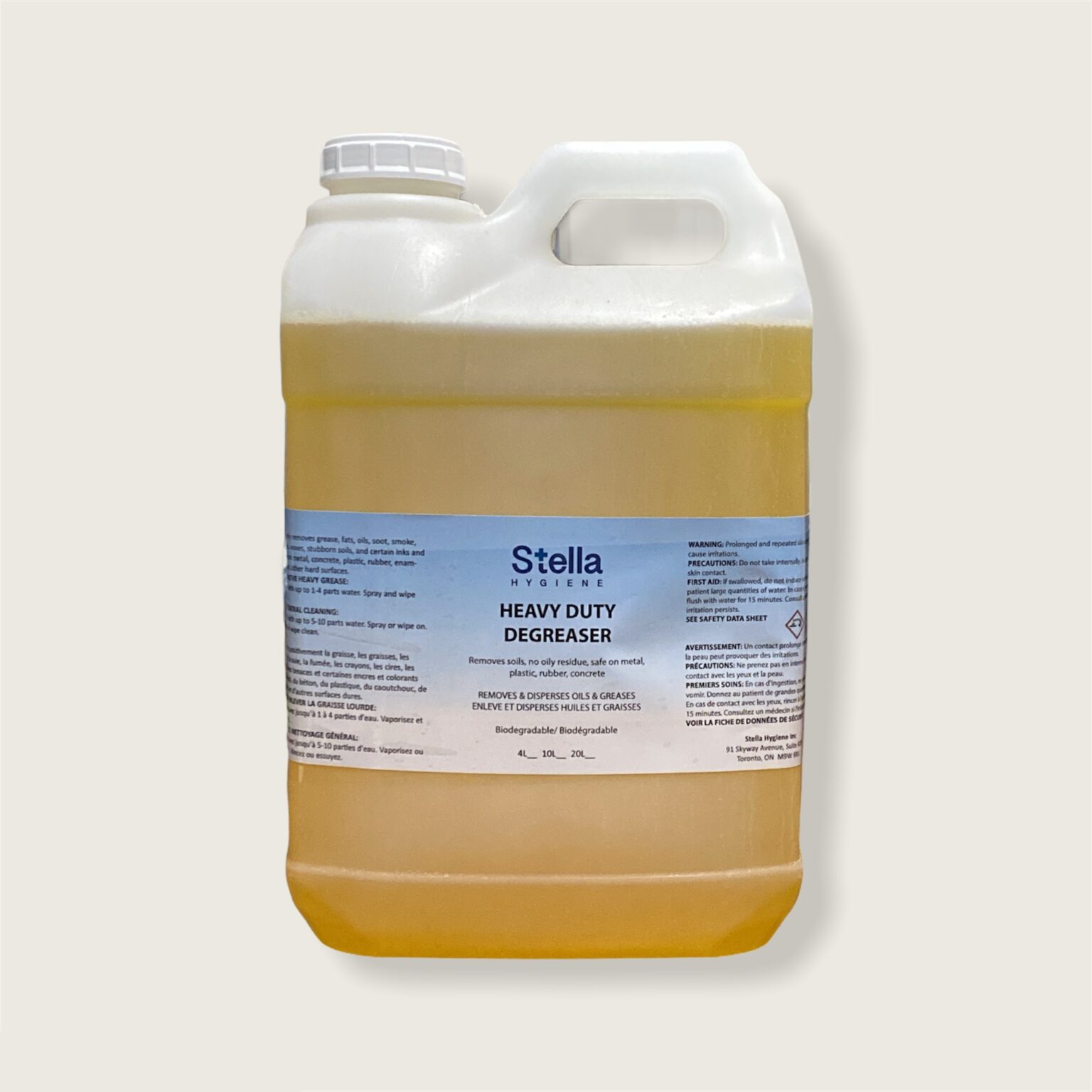 Heavy Duty Degreaser (HDD-10) - Stella Hygiene Inc